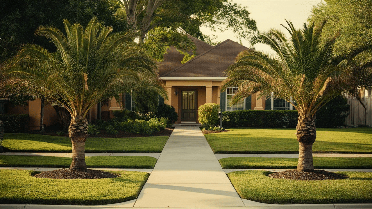 9 Front Yard Palm Tree Landscaping Ideas - Randy Lemmon