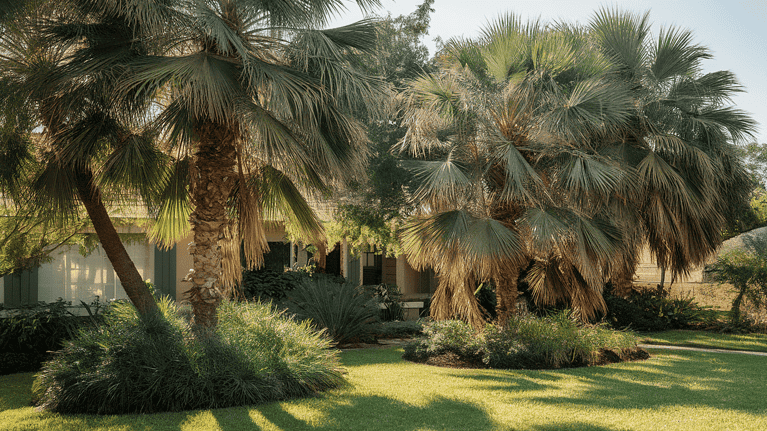10 Creative Front Yard Palm Tree Landscape Ideas - Randy Lemmon