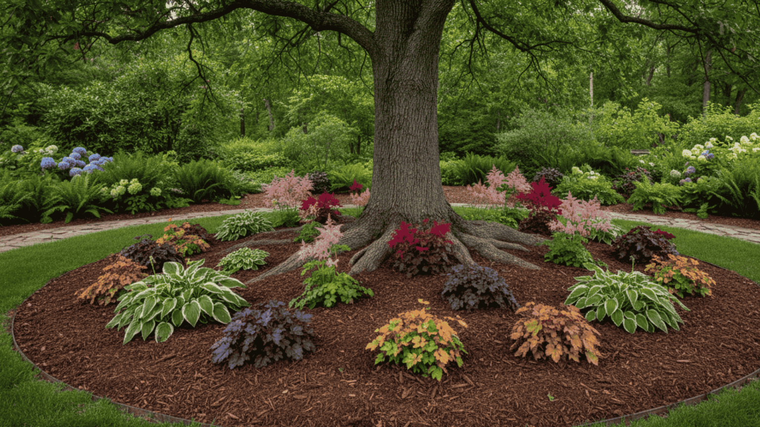 How to Landscape Around Tree Roots Safely: 11 Safe Ideas - Randy Lemmon