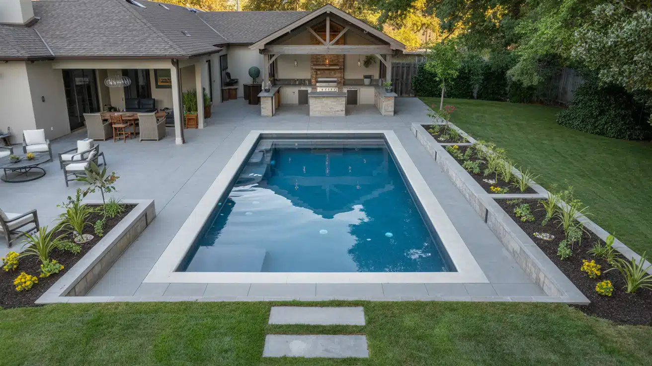 17 Rectangular Pool Landscaping Ideas That Work - Randy Lemmon