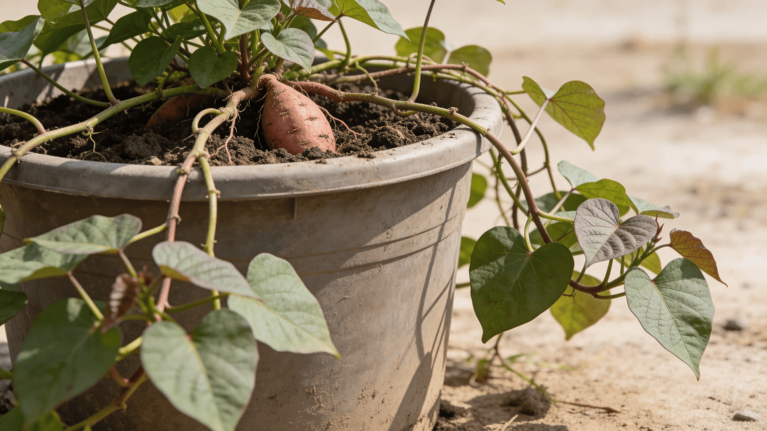 How to Grow Sweet Potatoes in Containers Successfully - Randy Lemmon